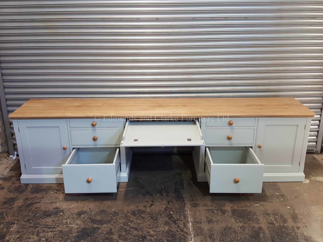 Bespoke Large Office Workstation Desk | Edmunds & Clarke Furniture