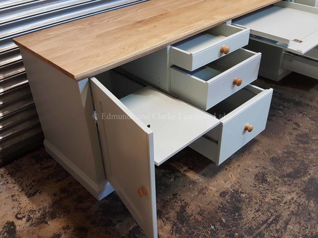 Bespoke Large Office Workstation Desk | Edmunds & Clarke Furniture