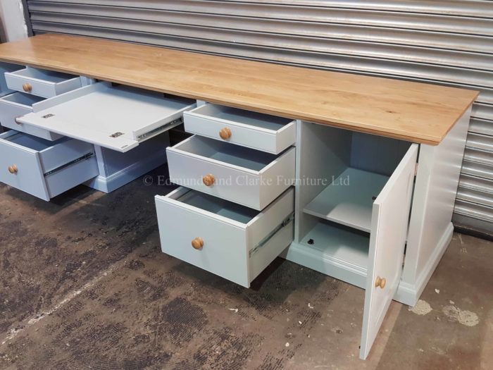 Bespoke Large Office Workstation Desk | Edmunds & Clarke Furniture