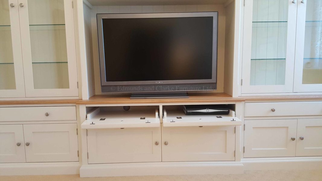 Bespoke Breakfront Tv Storage Unit - Edmunds and Clarke Furniture