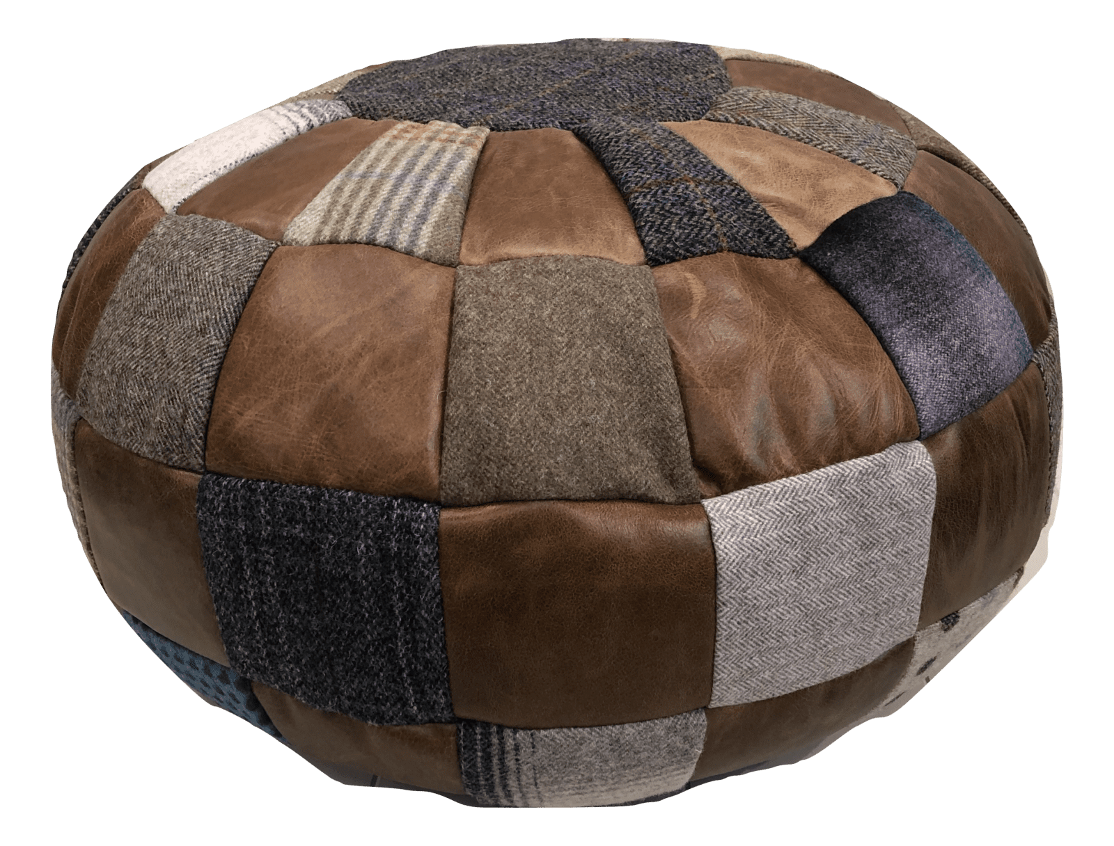 Beach Ball Bean Bag Leather And Wool Mix | Edmunds & Clarke Furniture